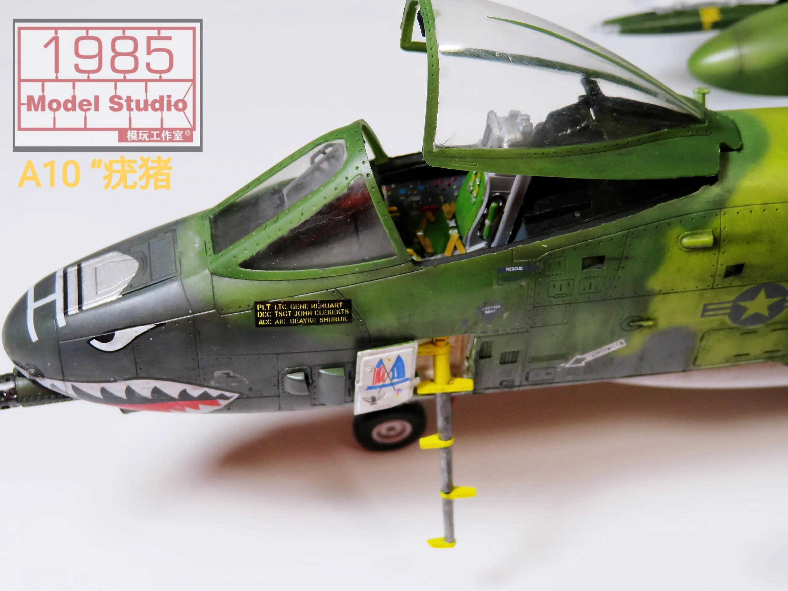 Models and real objects ~ American A10 warthog attack aircraft, it is ...