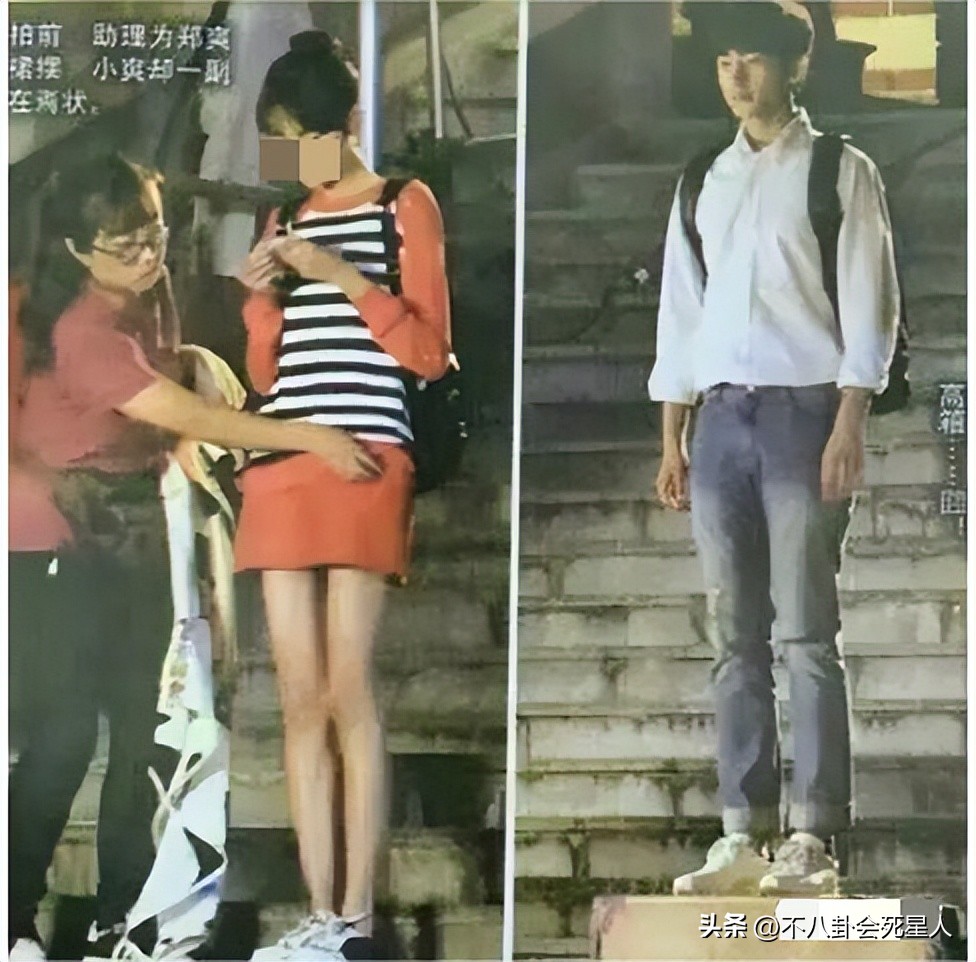 Huang Xiaoming steps on 7cm height-enhancing shoes, Yang Yang's body ...