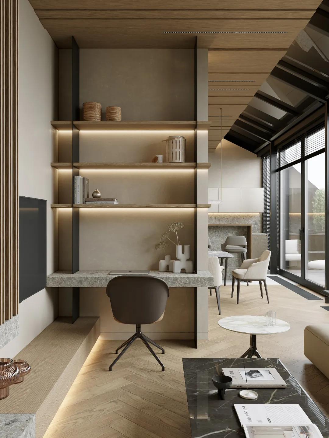 A large flat floor of 270 square meters for a young couple, warm and ...