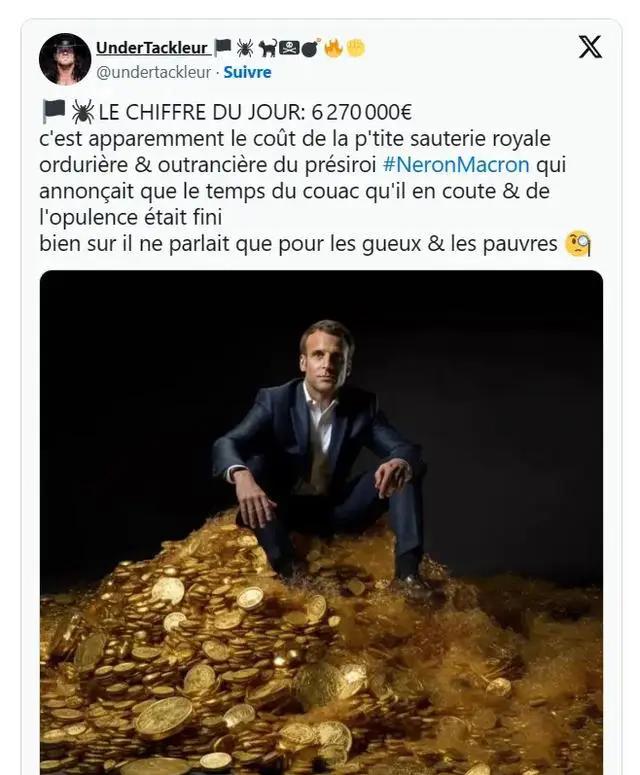 Macron spent a lot of money to entertain the British King, which ...