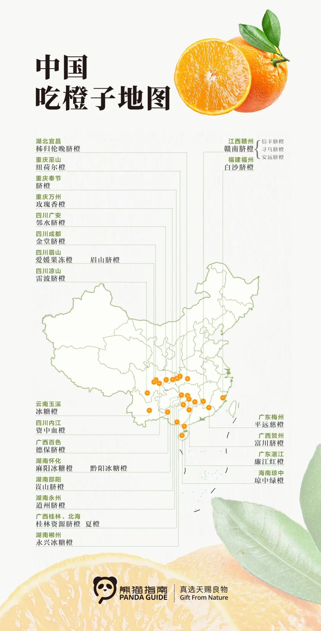 Map of eating oranges in China - iNEWS