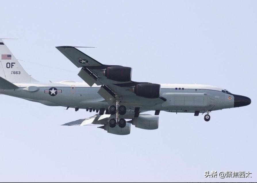 Unjust is doomed to destruction!The U.S. RC-135 reconnaissance plane is ...