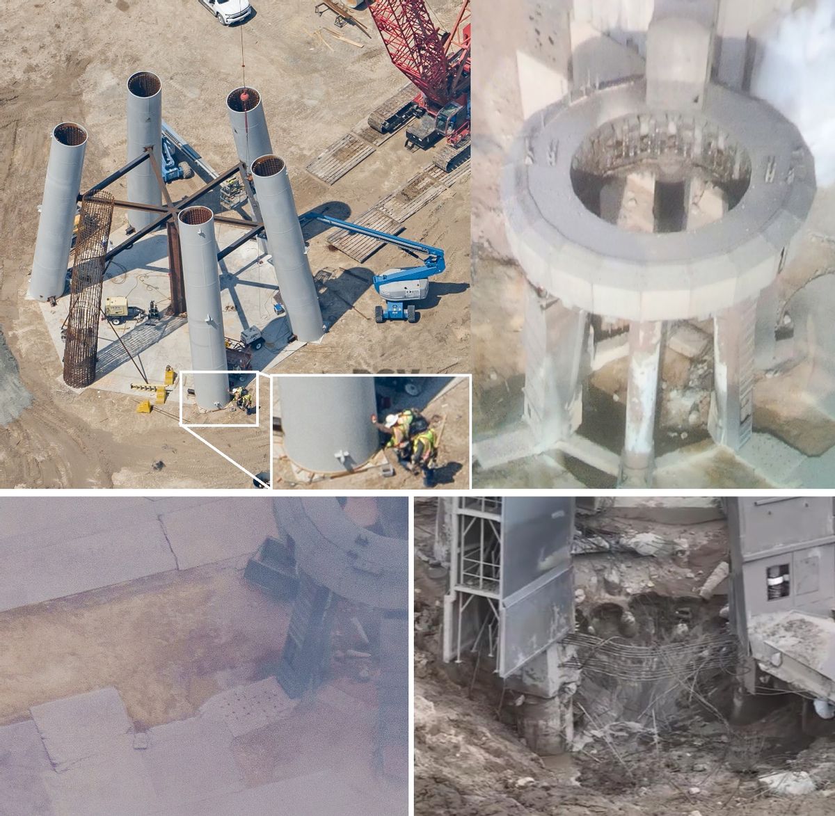 33 engines sprayed fire together, the concrete tower was blown to ...