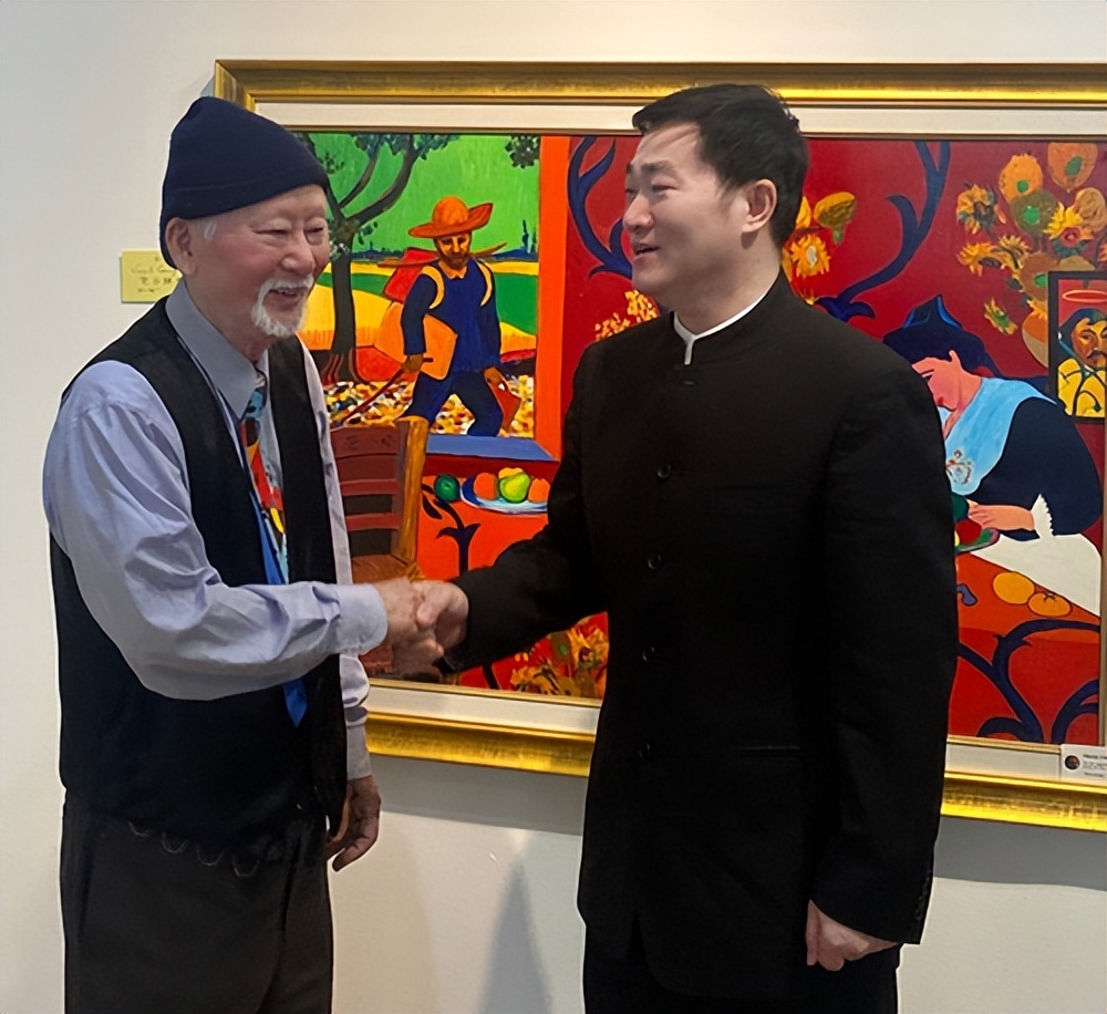 Chinese painting master Wang Yugen was invited to teach Chinese ...