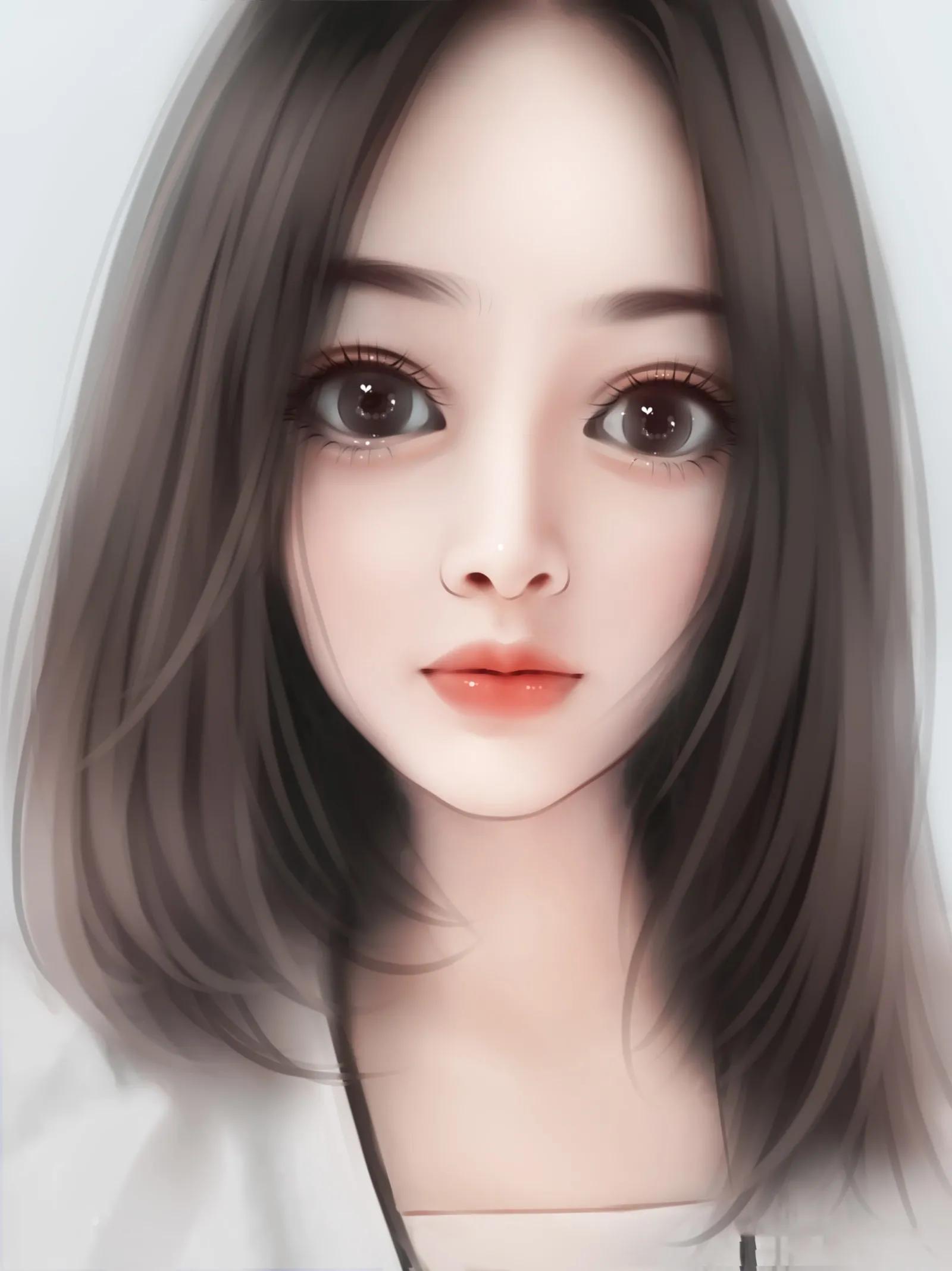 It's time to change your avatar, the hand-painted beautiful girl's ...