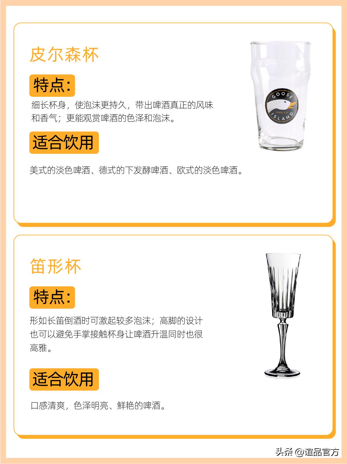 The name and function of common beer glasses - iMedia