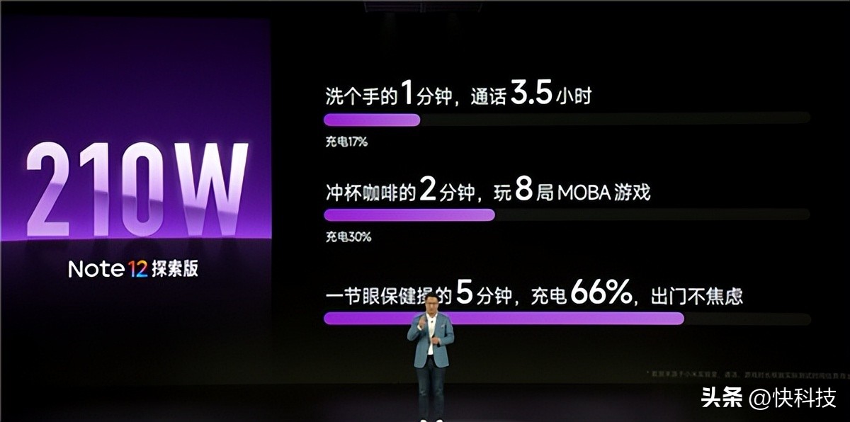 The first 210W fairy second charging Xiaomi Redmi Note 12 exploration version achieves a full ...