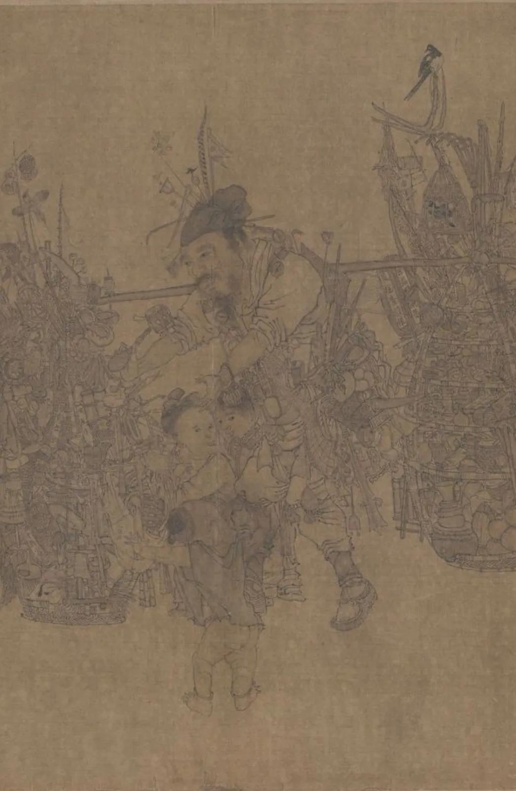 Appreciation of Li Song's paintings "Purchaser Picture" and "Flower ...