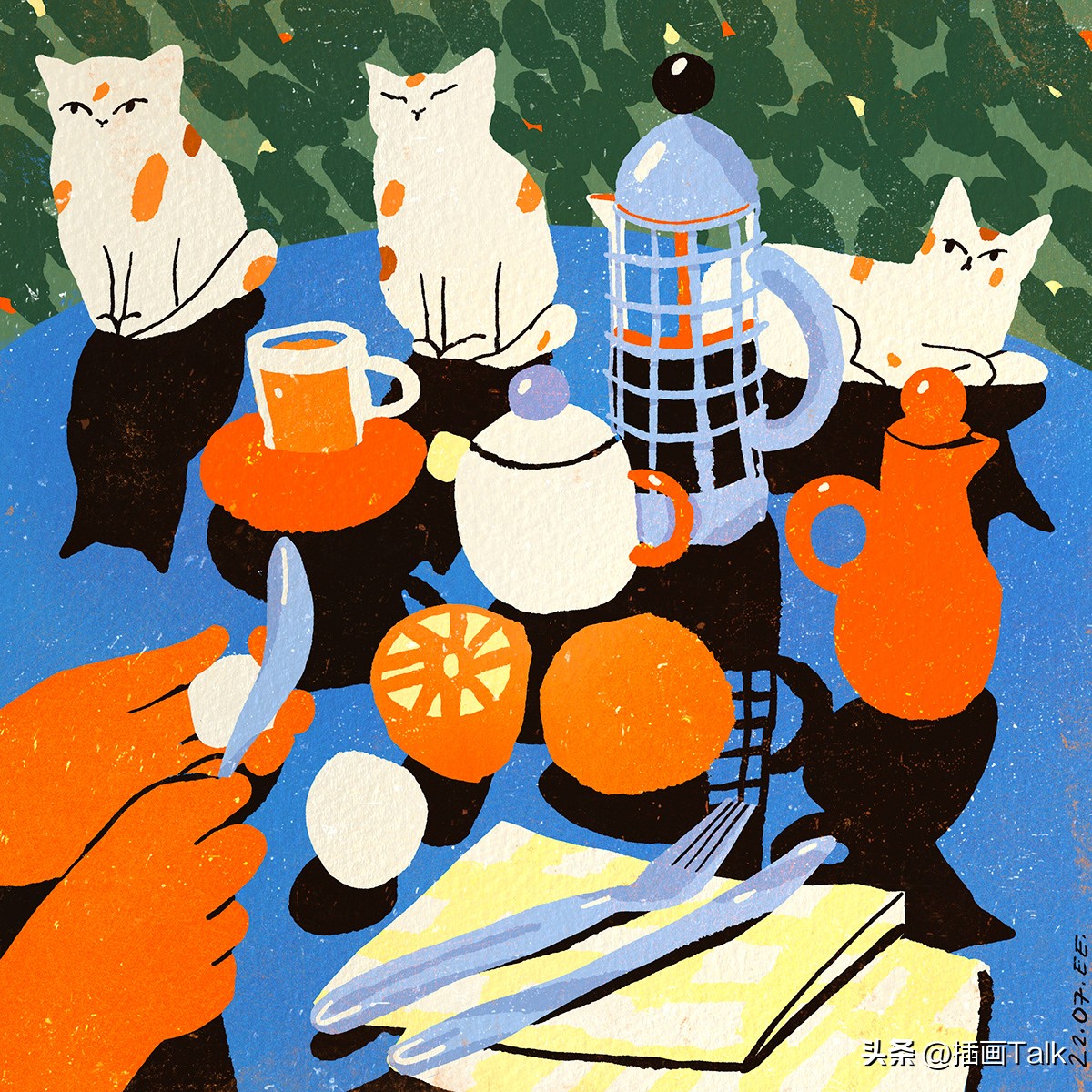 布达佩斯插画师Enikő Katalin Eged，动力和强烈氛围 - 资讯咖