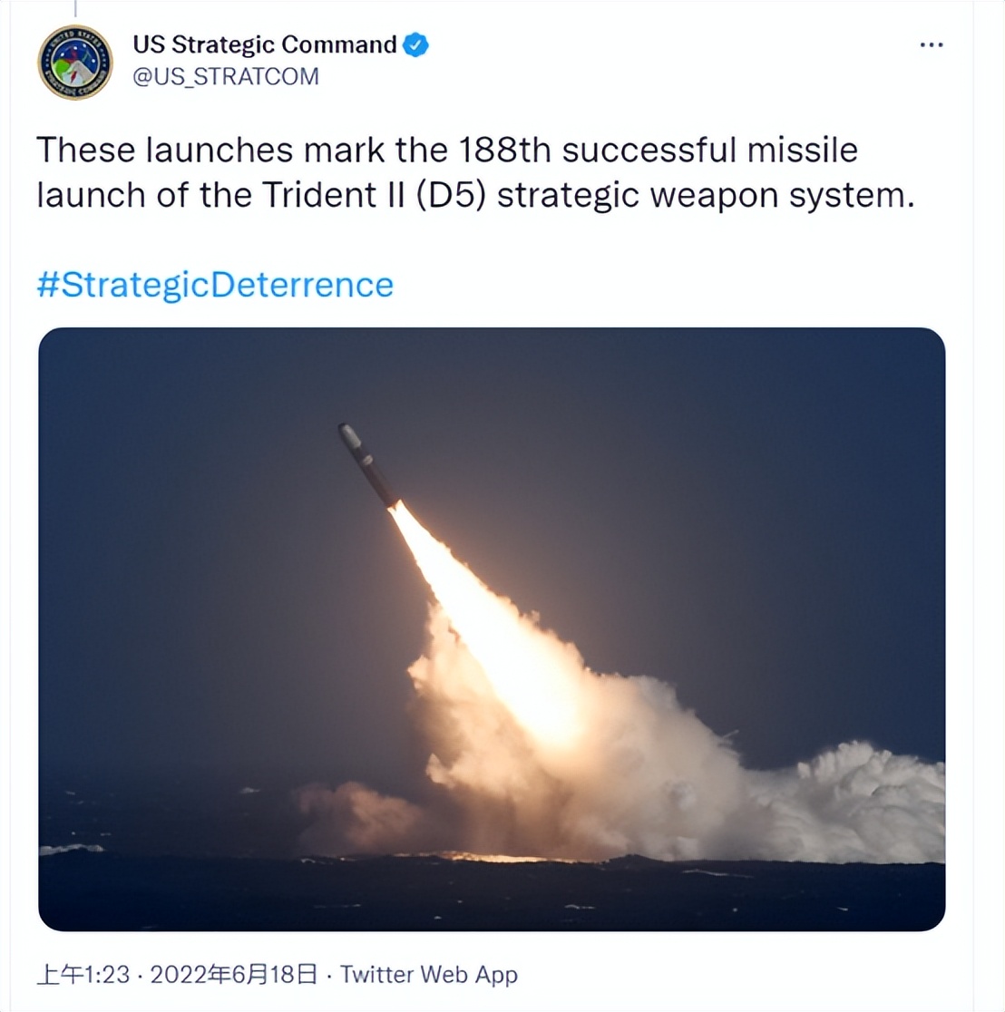 The United States tested the Trident, and China tried the mid-course ...