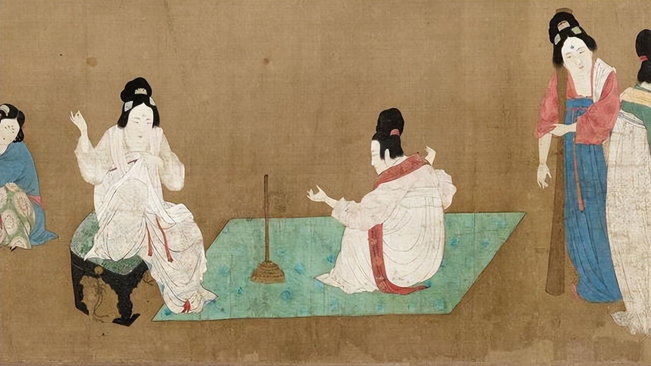 Zhang Xuan, a court painter of the Tang Dynasty, painted ladies with ...