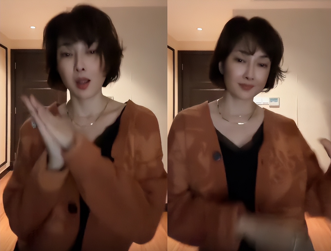 The 49-year-old Niu Li's hot dance at home is too charming!Wearing a ...