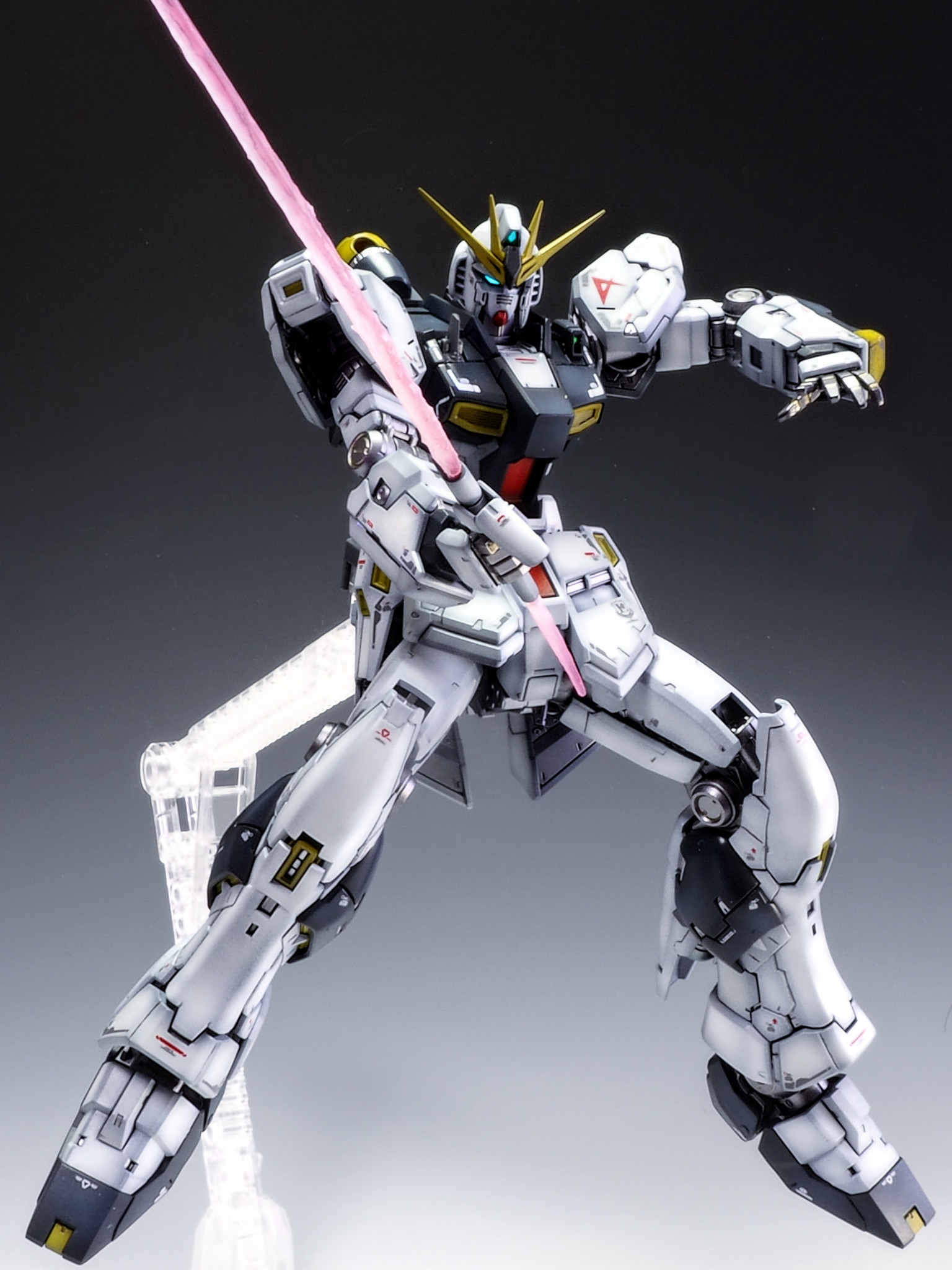 Cotton smoke special effects, shadow painting cow Gundam scene ...