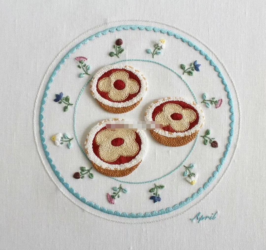 "Embroidery Appreciation" Embroidery Flower Plate - iNEWS