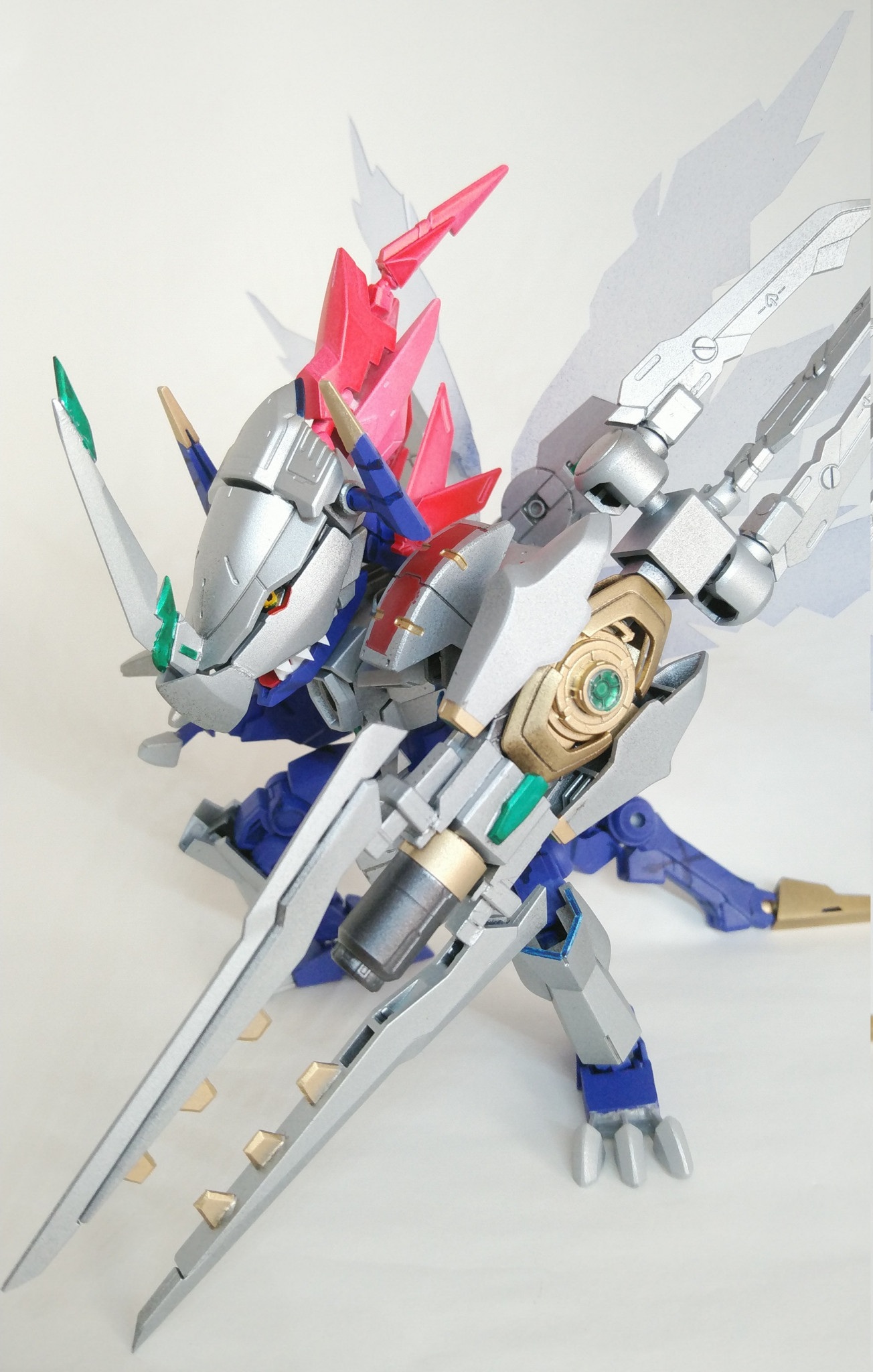Gunpla parts mix and match to transform Digimon Mecha-Greymon X? - iNEWS