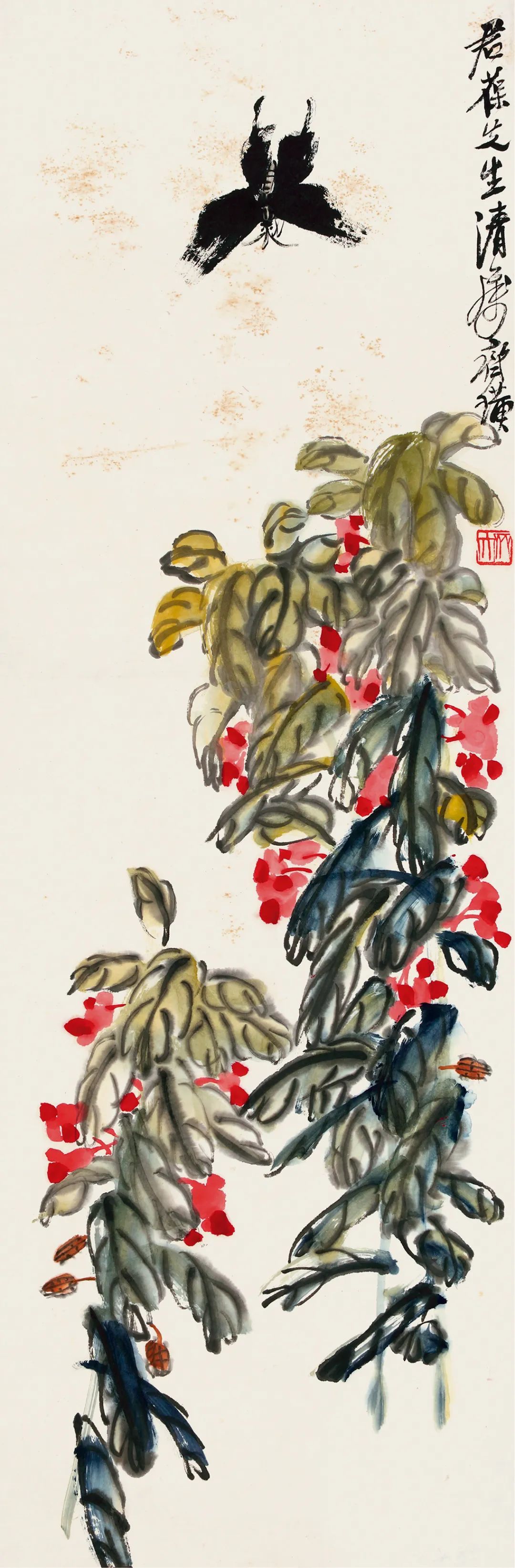 This work has the same rare seal as Qi Baishi's "Big Eagle", and there is also a rare spare ...
