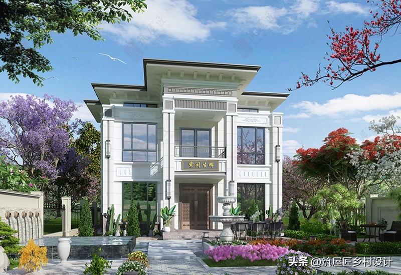 How to build a 128-square-meter luxury villa? Take a look at this two ...