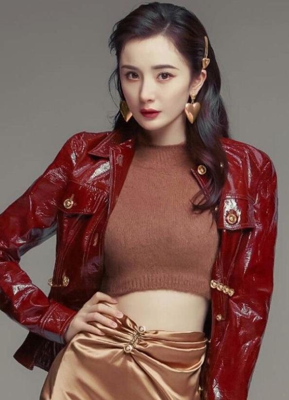Yang Mi's flaming red dress, sexy and enchanting - iMedia