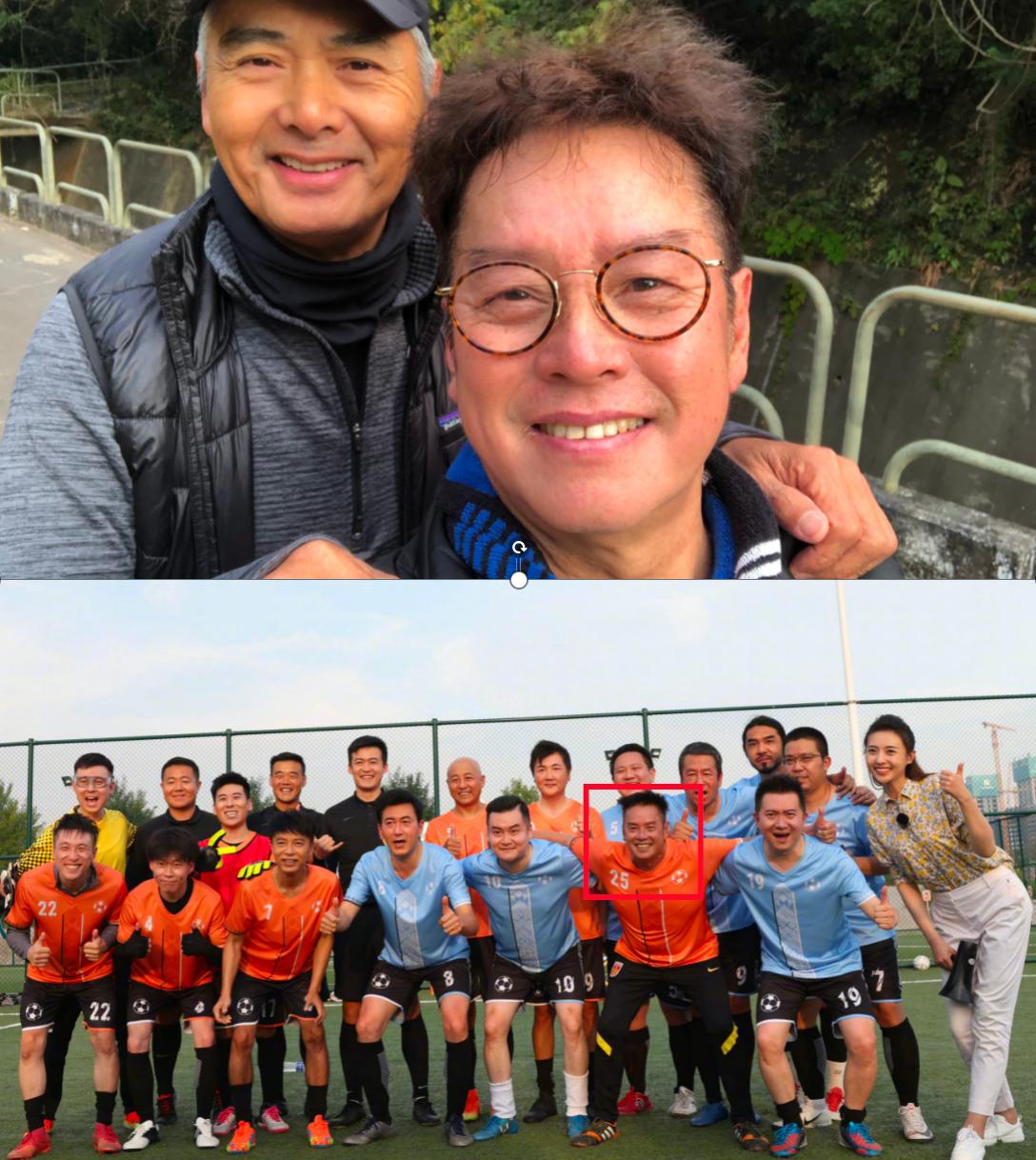 67-year-old Chow Yun-fat met Alan Tam on the street. His temples were ...