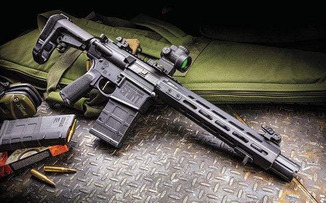 The AR-15 that was abruptly changed into a pistol, a high-value 5.56 ...