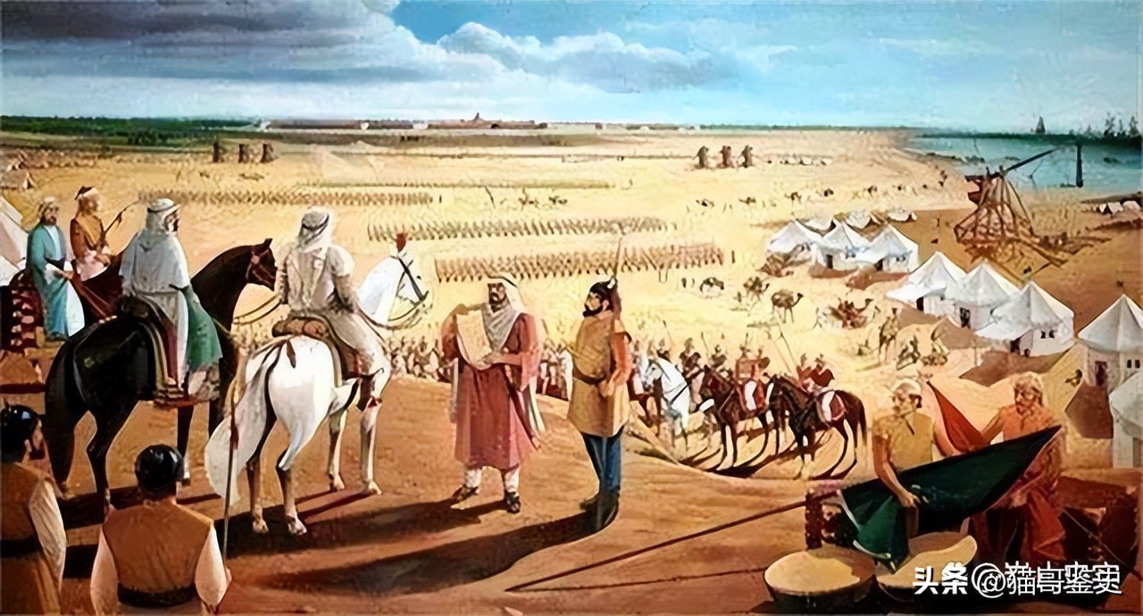 The confrontation between the two empires, the Tang Dynasty and the ...