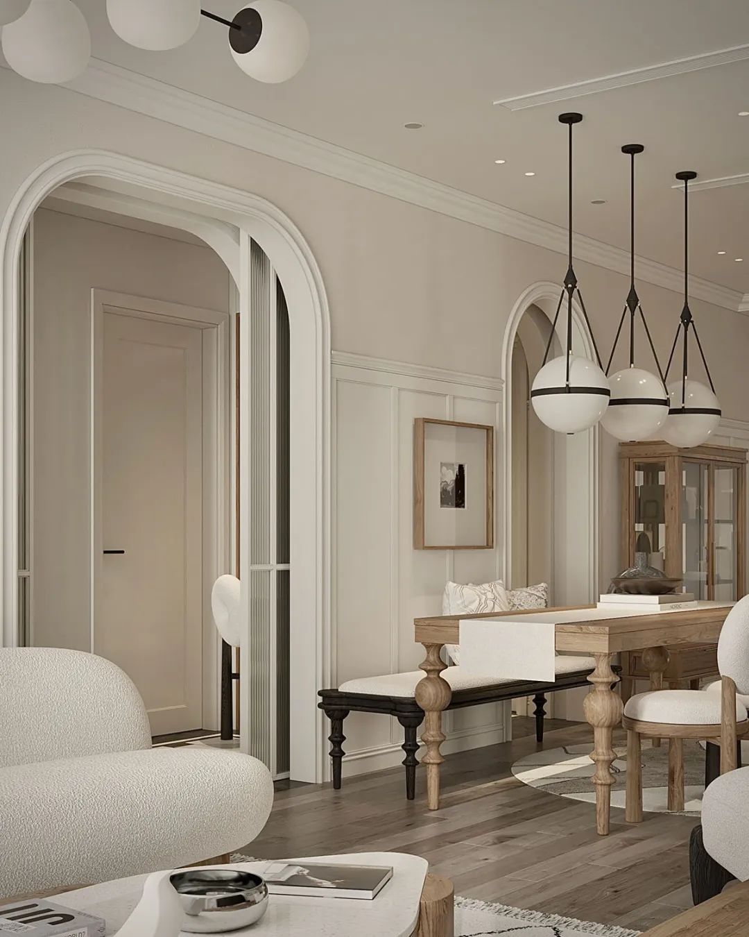 Hooked from the start! 2 ideas to inspire your warm white decor that ...