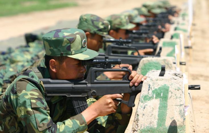 Type 20 rifle: Both the armed police and border guards are equipped ...