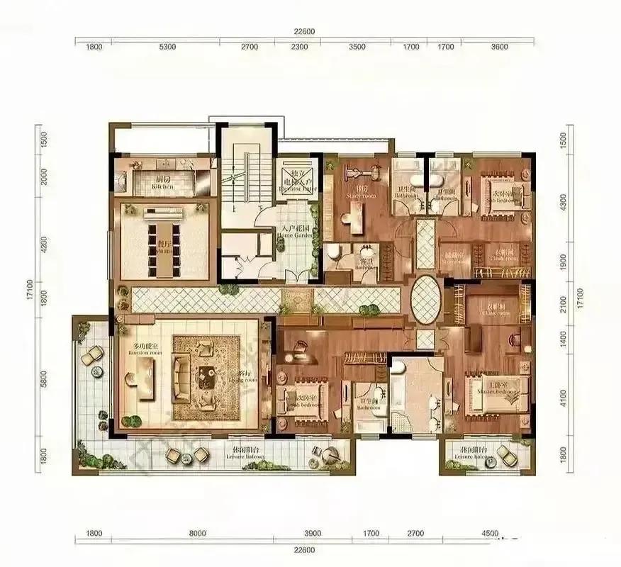 The 488-square-meter top-level flat-floor apartment is too luxurious ...