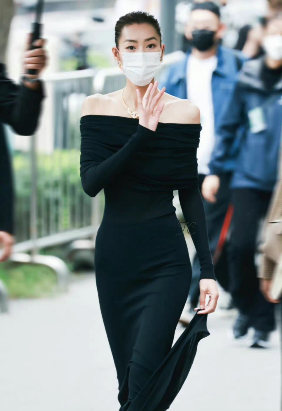 VOGUE event star cluster Liu Wen's figure is too gorgeous to press the ...