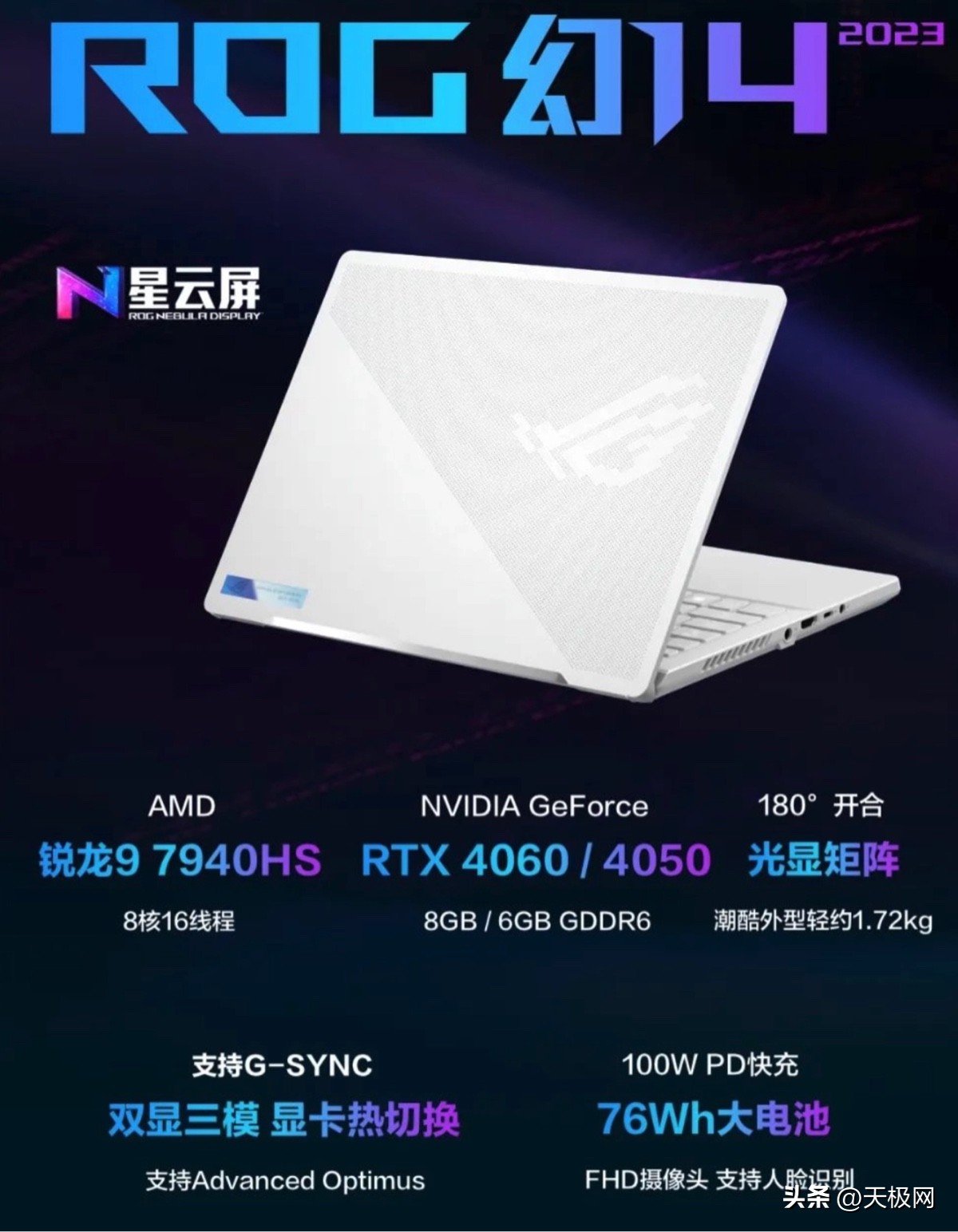 ROG Magic 14 2023 performance exposure, equipped with R9 7940HS ...