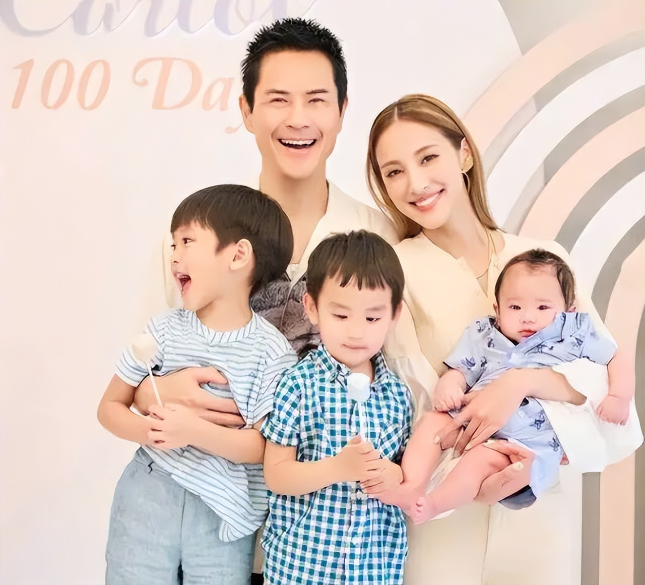 TVB Shidi and Miss Hong Kong's wife celebrated the birthday of their 3 ...