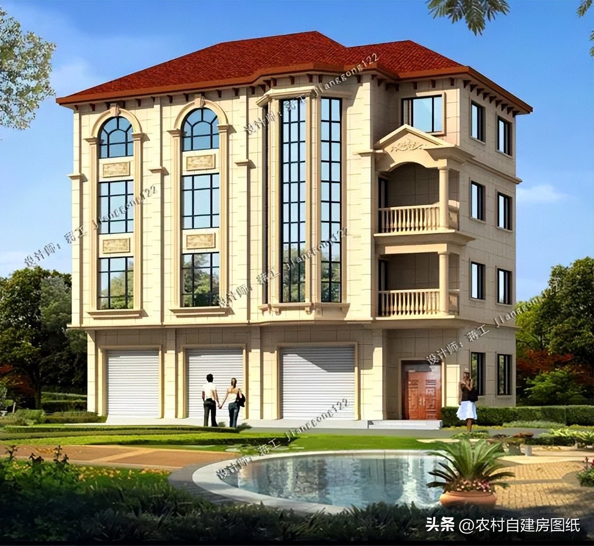 3 luxury rural villas with shops, building shops like this is much ...