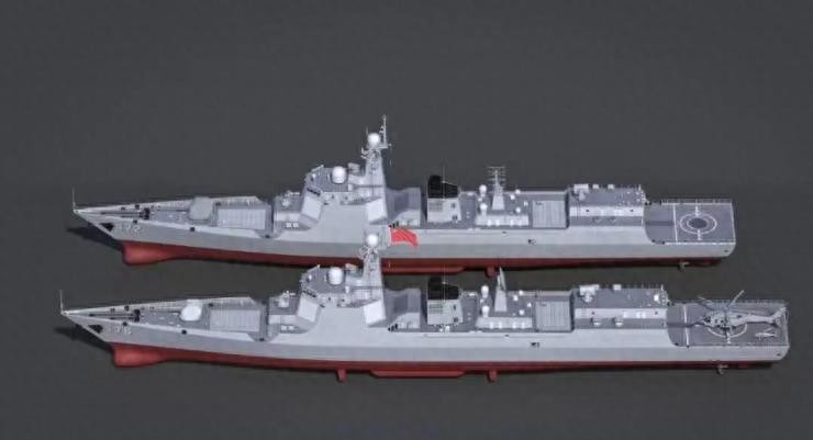052DL next-generation destroyer 8,000 tons? 48 in the front and 32 vertical engines in the rear ...