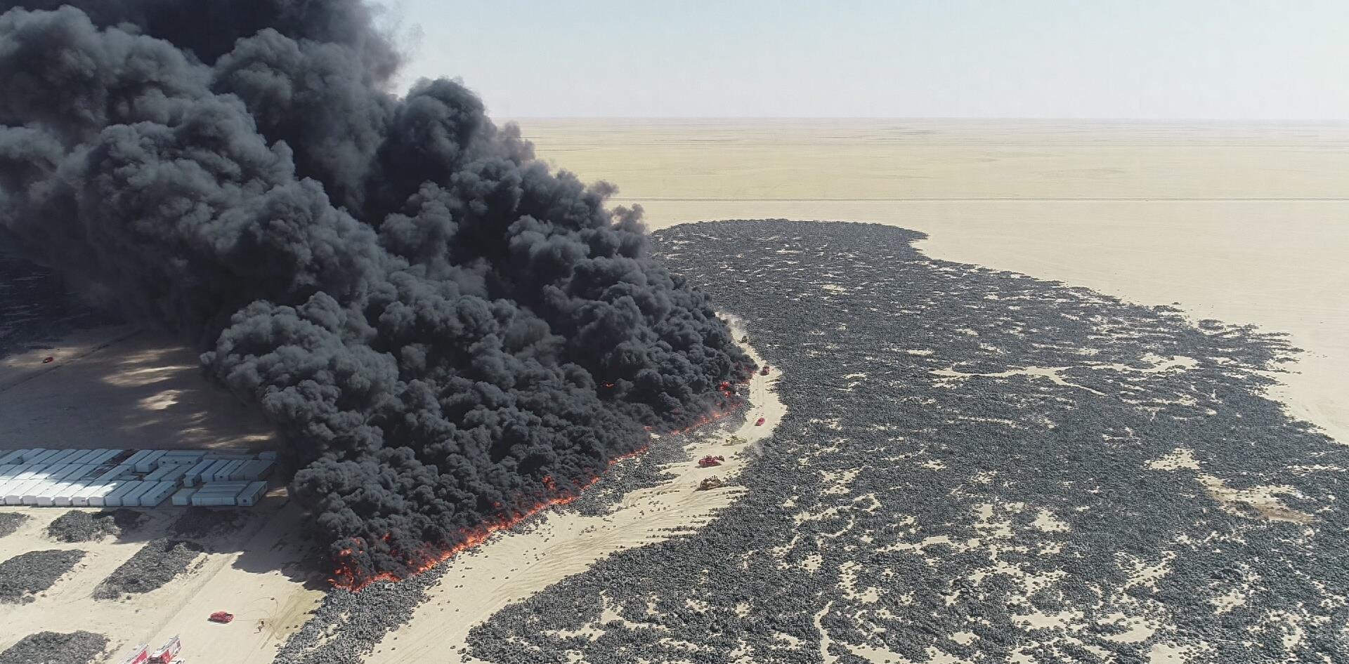 Kuwait's “Tire Cemetery” contains 50 million used tires. Why are they ...