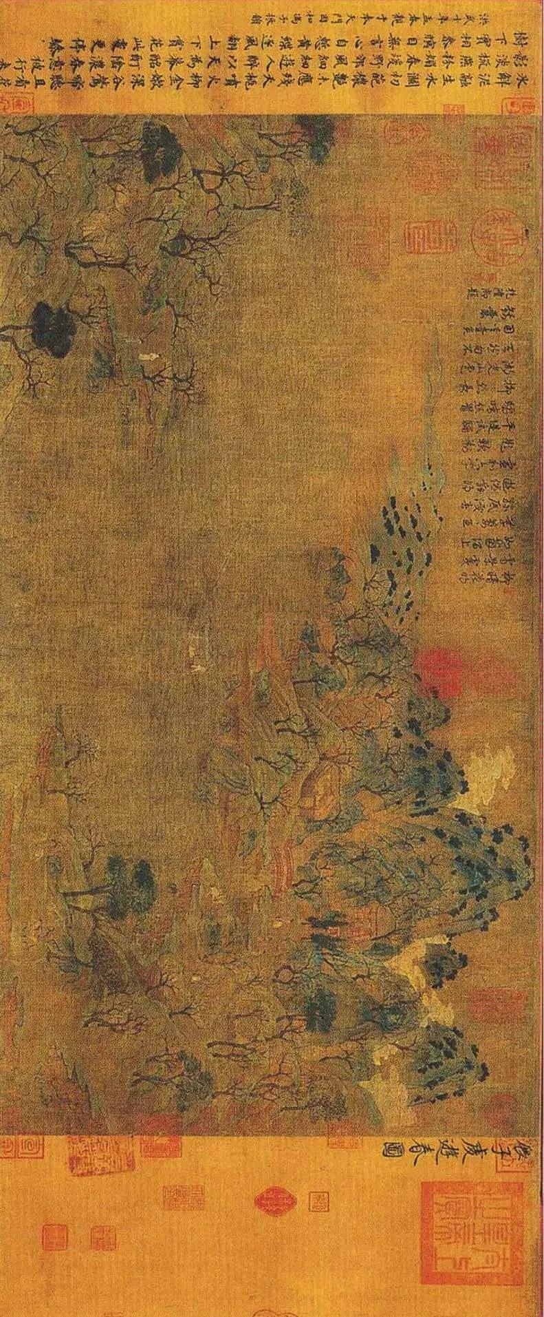 Appreciation of the pictures of Zhan Ziqian's "Spring Tour", a painter ...