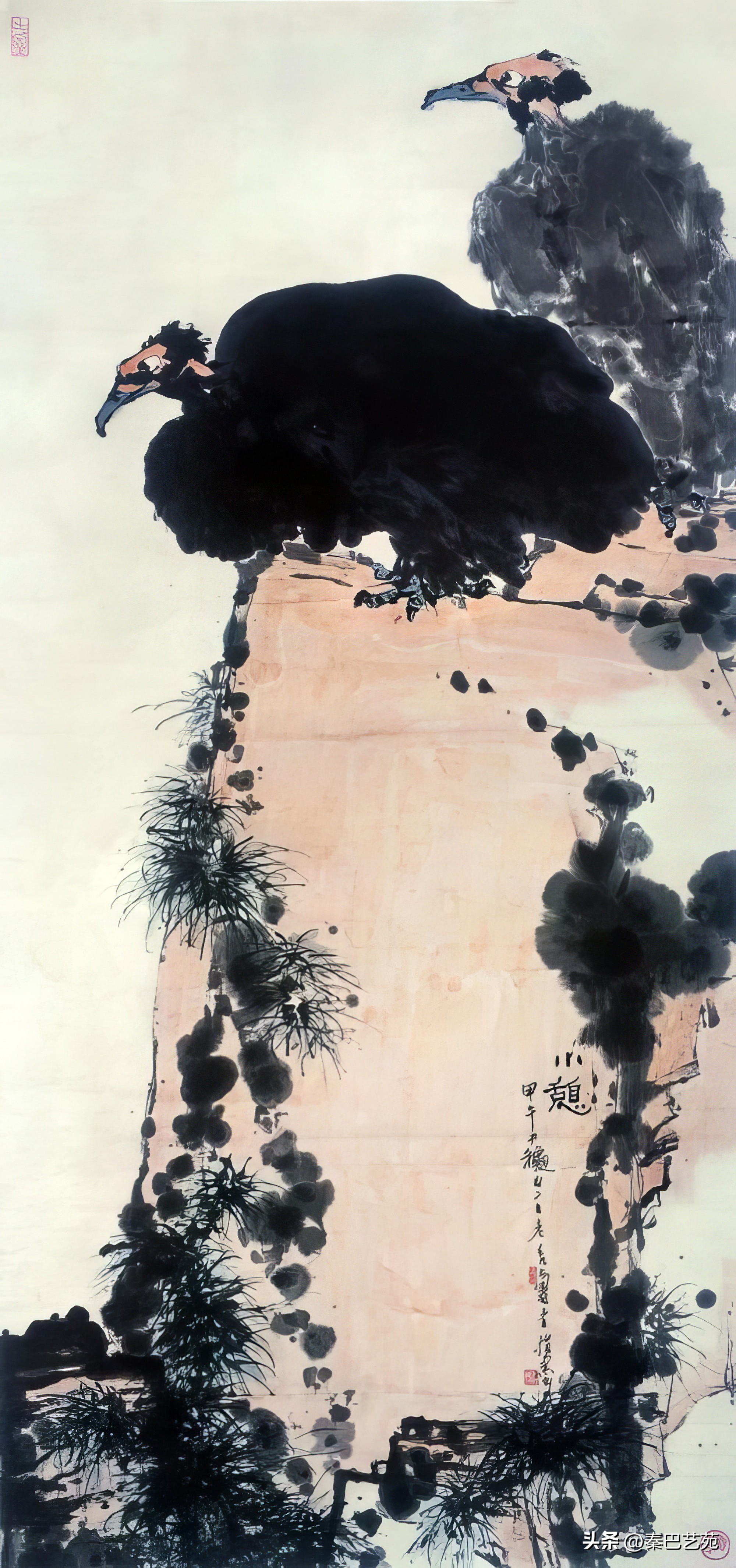 Works of Pan Tianshou, one of the four great painters at the beginning ...