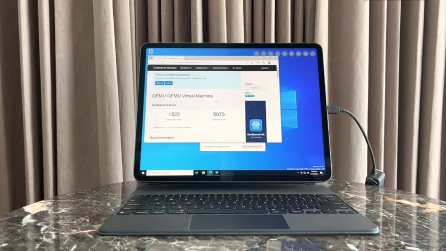 With the help of UTM, Apple M1 iPad Pro successfully realized ...