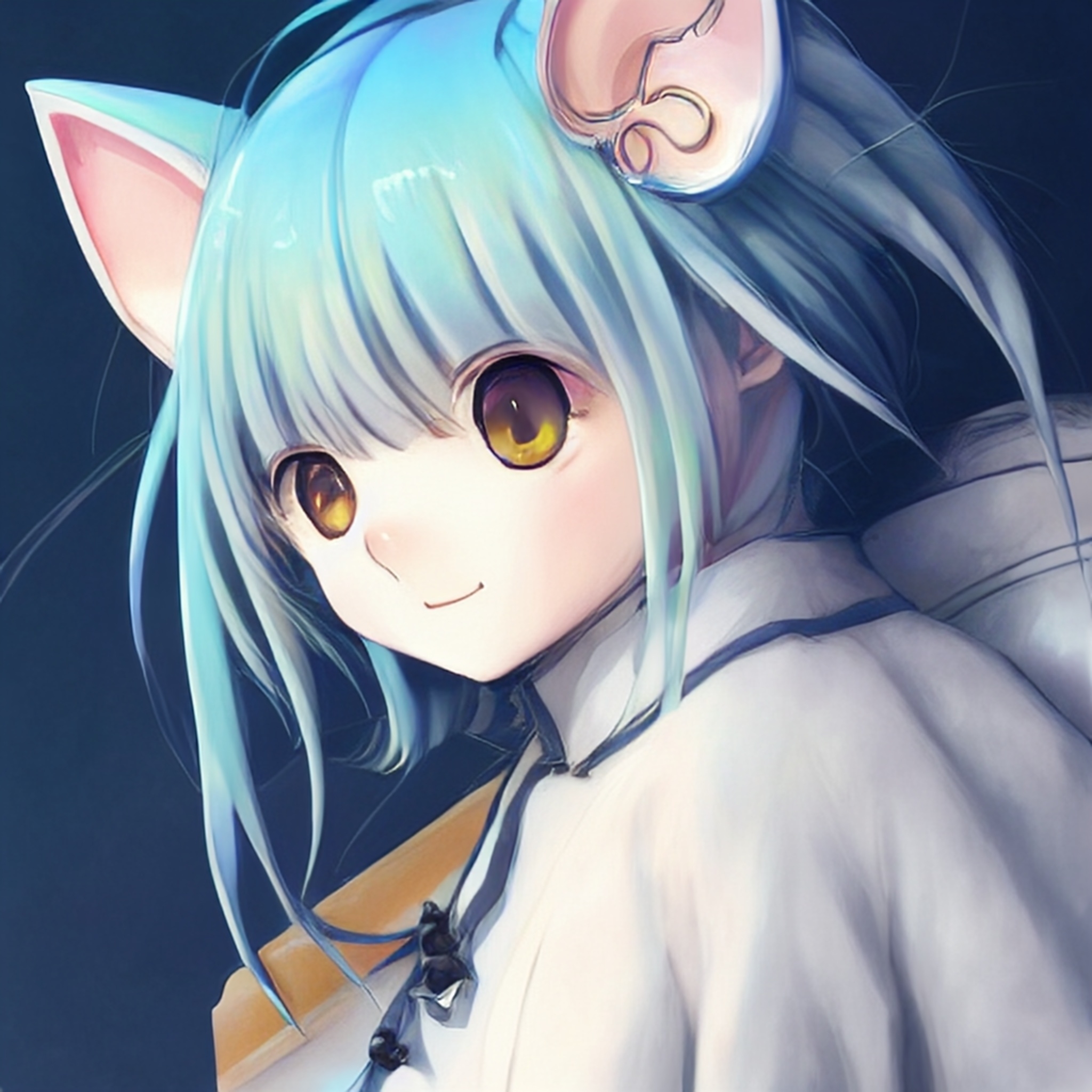 AI drawing works, the two-dimensional little loli generated by AI ...