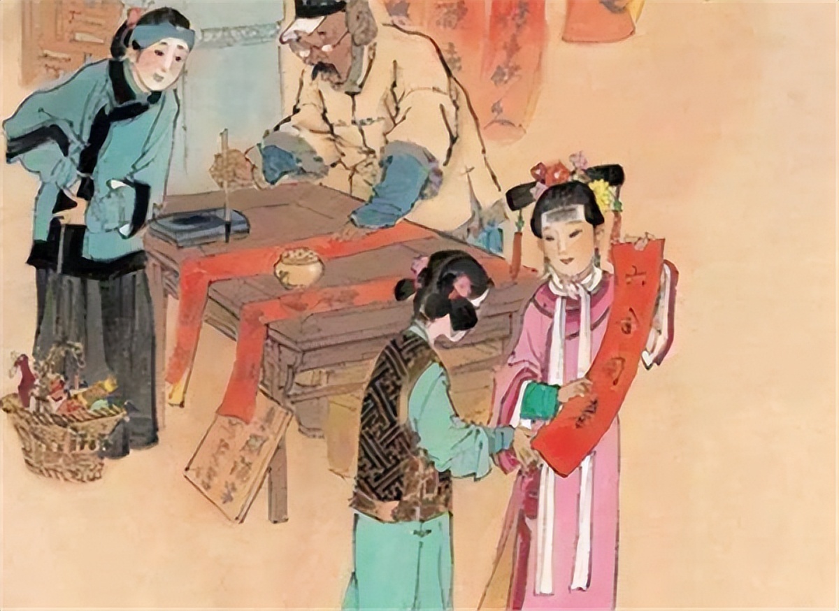 The Liu family went out to the first couplet: "Liu Bang, Liu Bei and ...