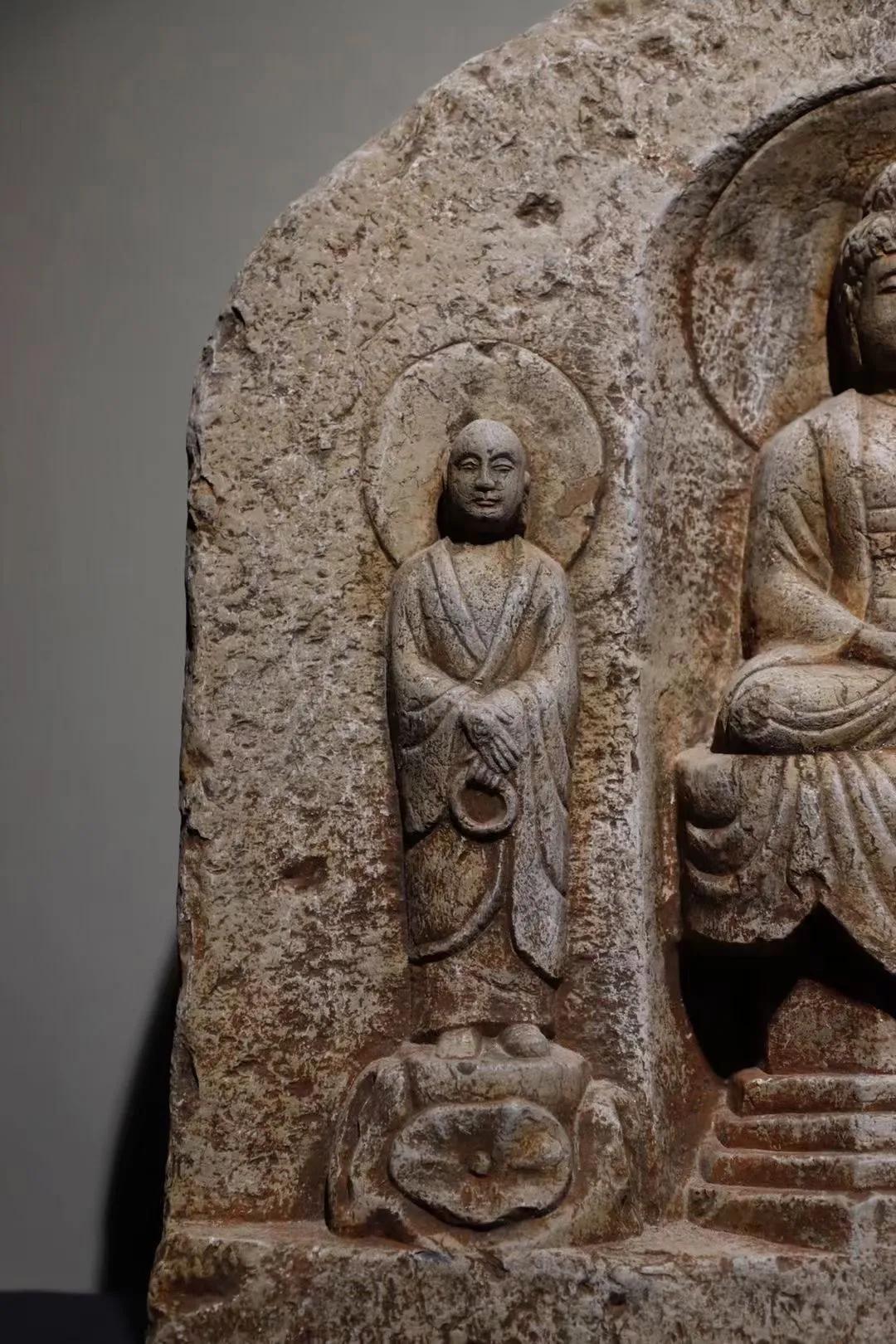 Tang Qingshi One Buddha Two Disciples Buddhist Altar Height 68cm Width ...