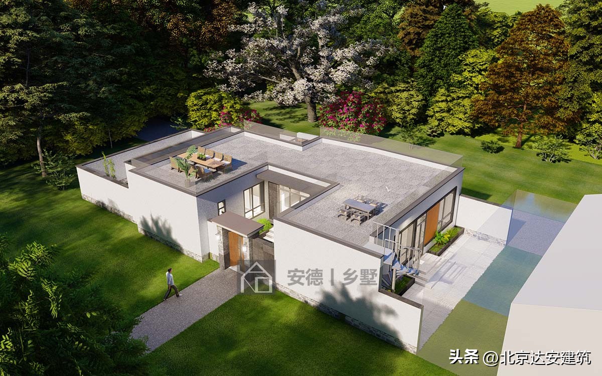 Liu's residence in Pinggu District, Beijing, building size: 11.5*15 ...