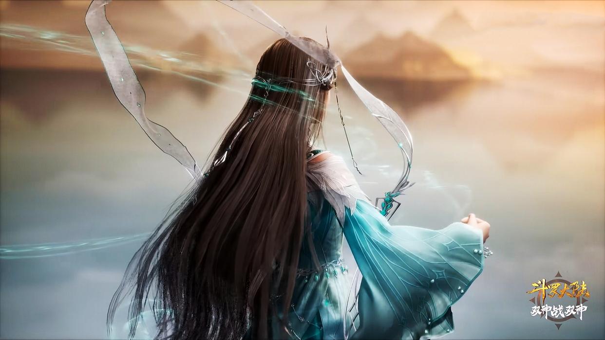 Ning Rongrong's Nine-colored Goddess's appearance is exposed, and the cyan stockings are very ...