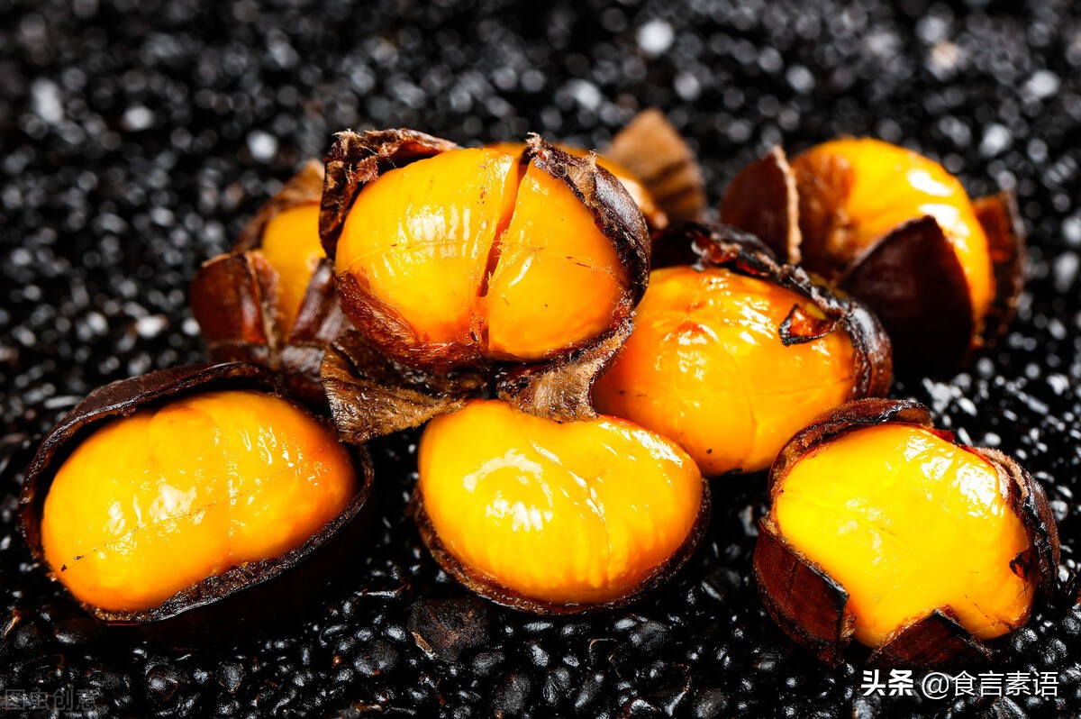 Stir-fried chestnuts are so sweet, be careful to add more ingredients ...