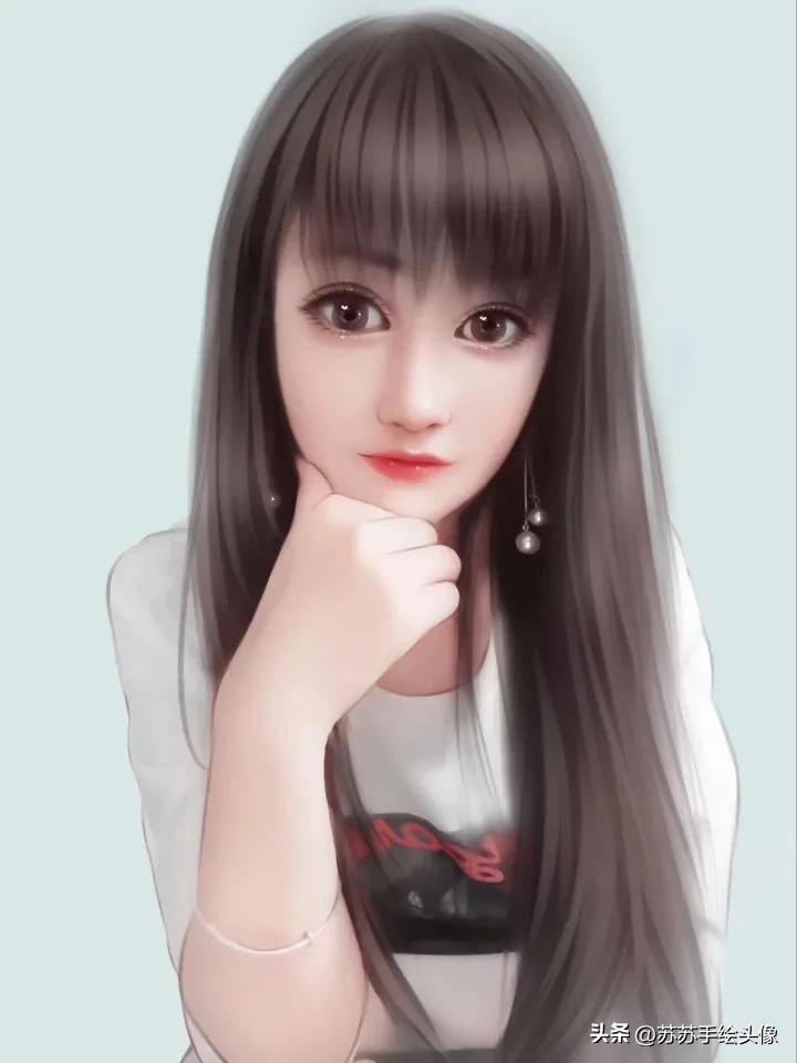 Change your avatar, super beautiful, super good-looking girl hand ...