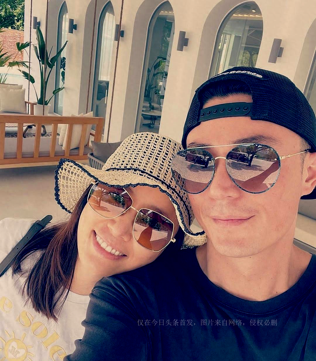 Ruby Lin posted photos of her family outing, showing off her figure in ...