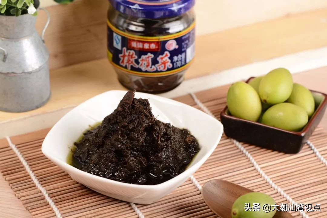 The production process of Chaoshan olive dish!A dark dish that makes ...