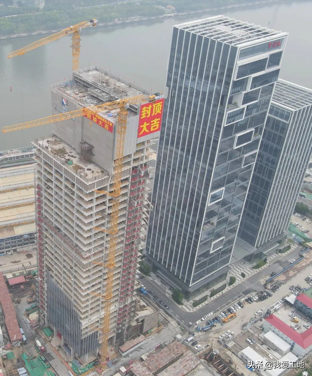 The main structure of Guangzhou International Shipping Building was ...