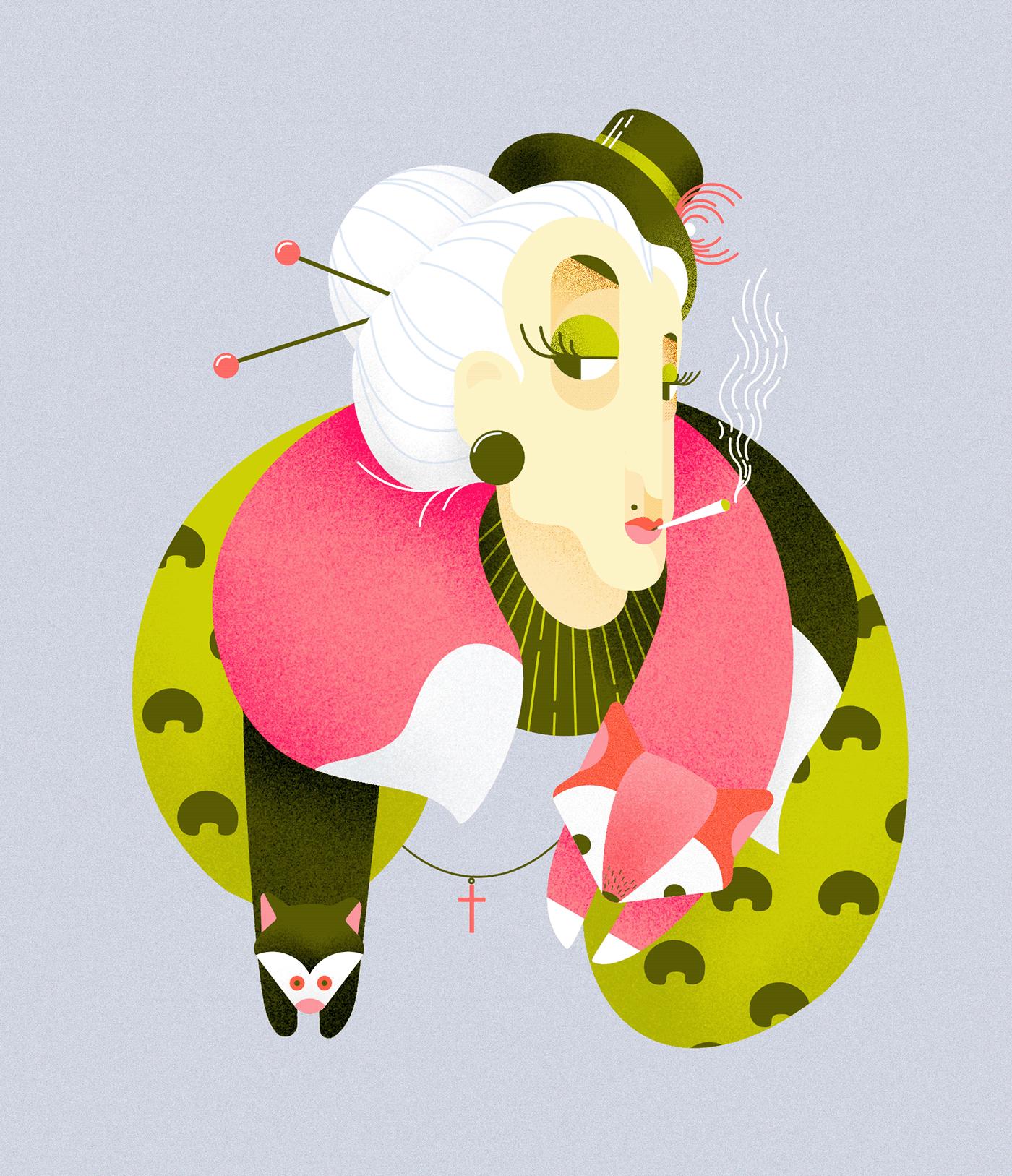 Comfortable color matching, interesting cats and various characters ...