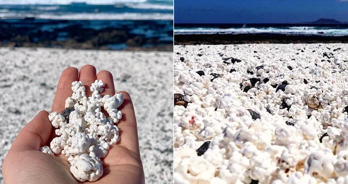 Like being in a fairy tale world - "Popcorn Beach" on a Spanish island ...