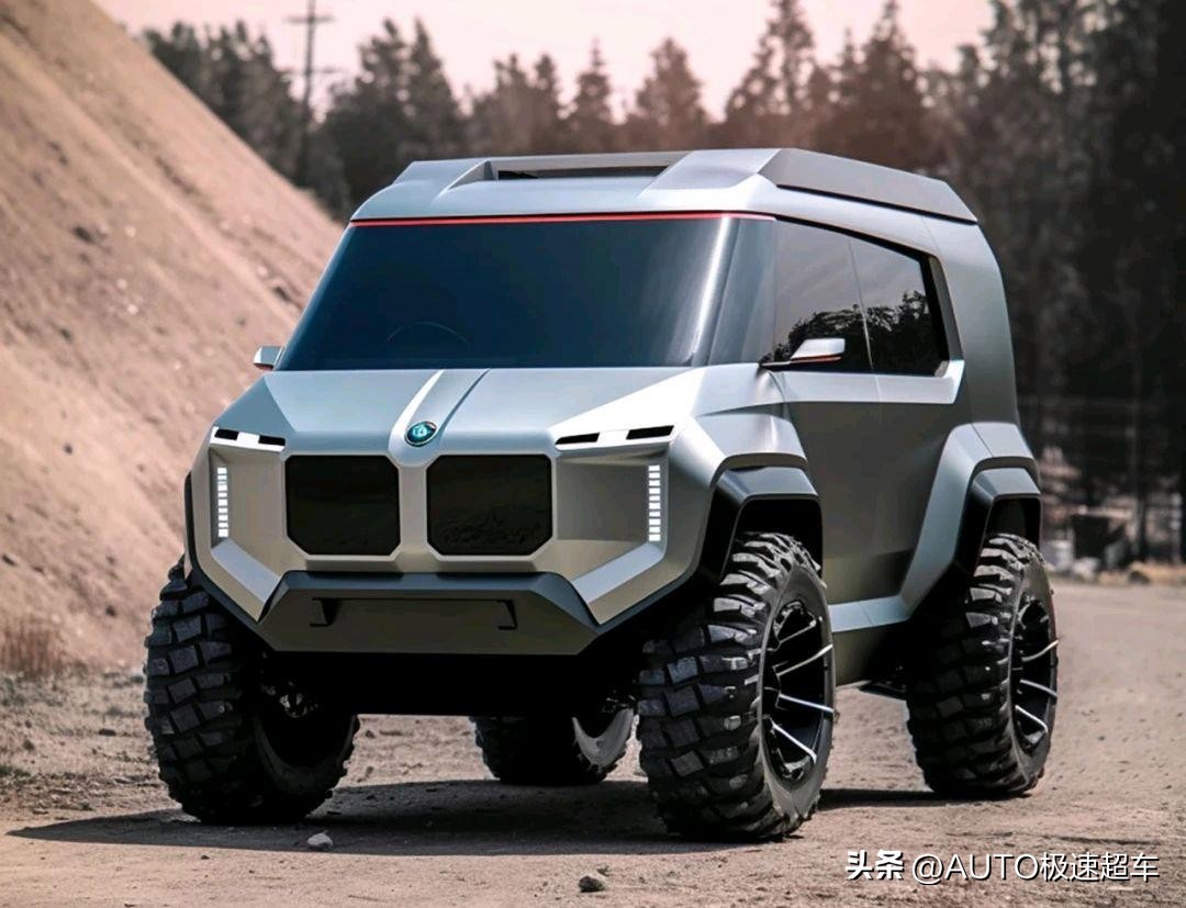 BMW "four-wheel drive MPV" design exposure, sci-fi style appearance ...